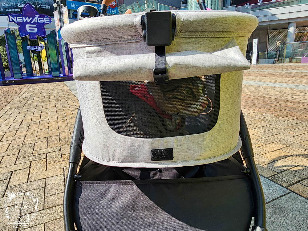 NiPet樂特派T100分離式寵物推車|分離式提籃設計可承重30公斤!單手收車快拆分離!附2側安全扣環寵物不掙脫